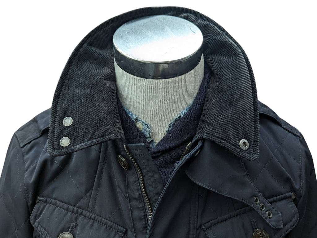 Hackett Velospeed Field Jacket M Navy Blue Polyester – eHABERDASHER