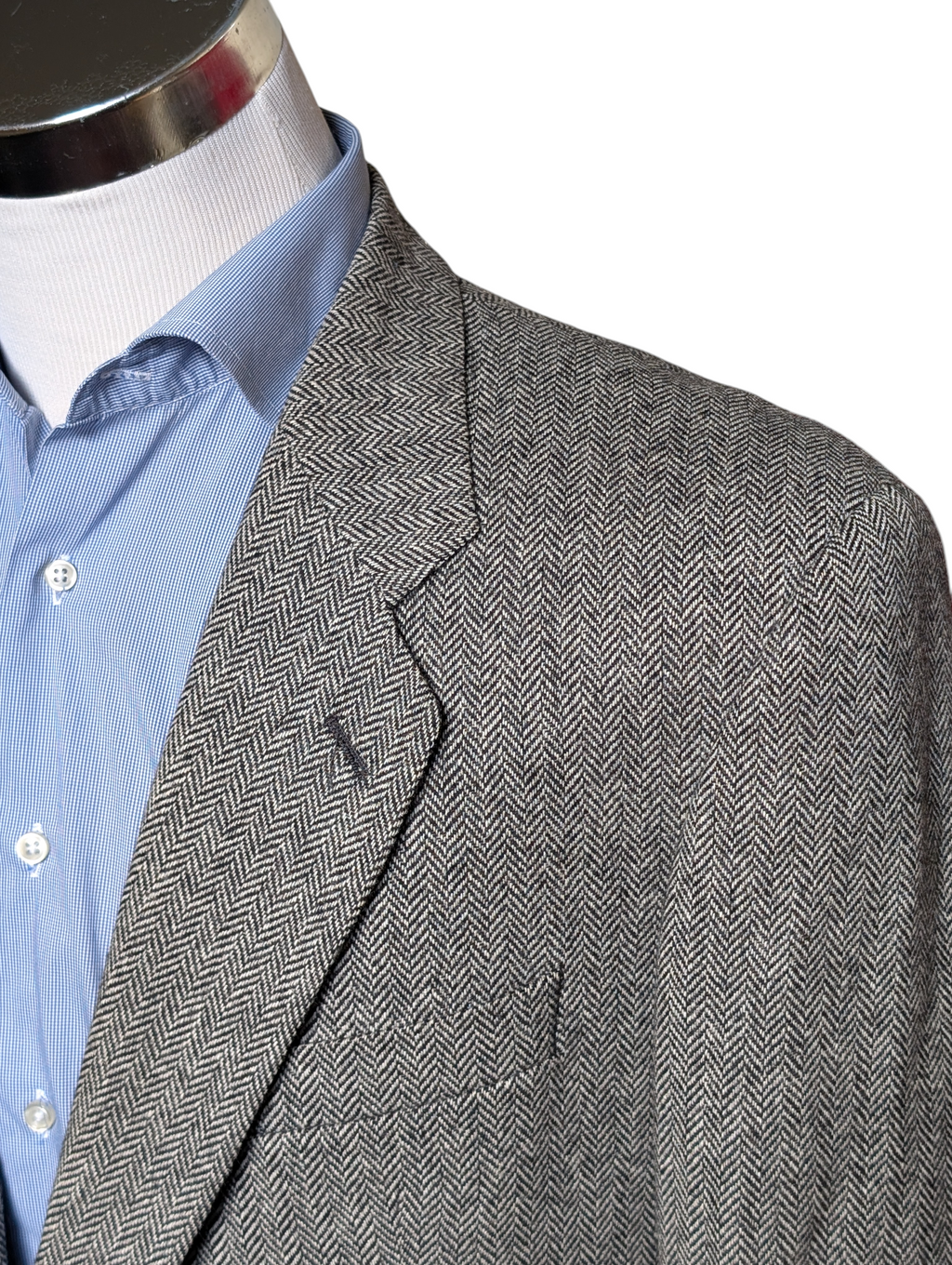 Vintage Marks & Spencer British Sport Coat 42R Black/White Herringbone ...