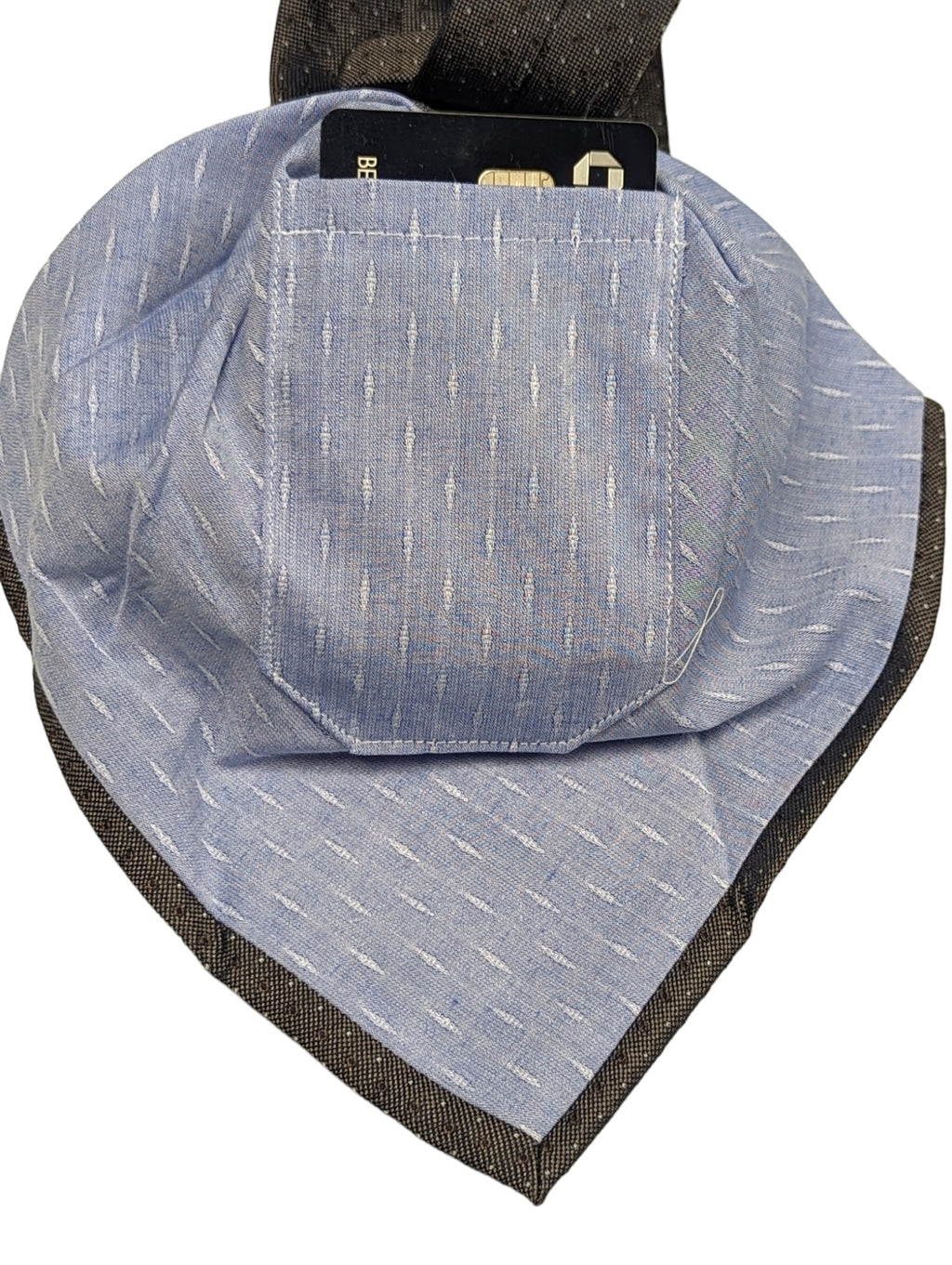 Battisti Tie Grey with Mini Woven Pattern, hidden pocket, pure silk ...