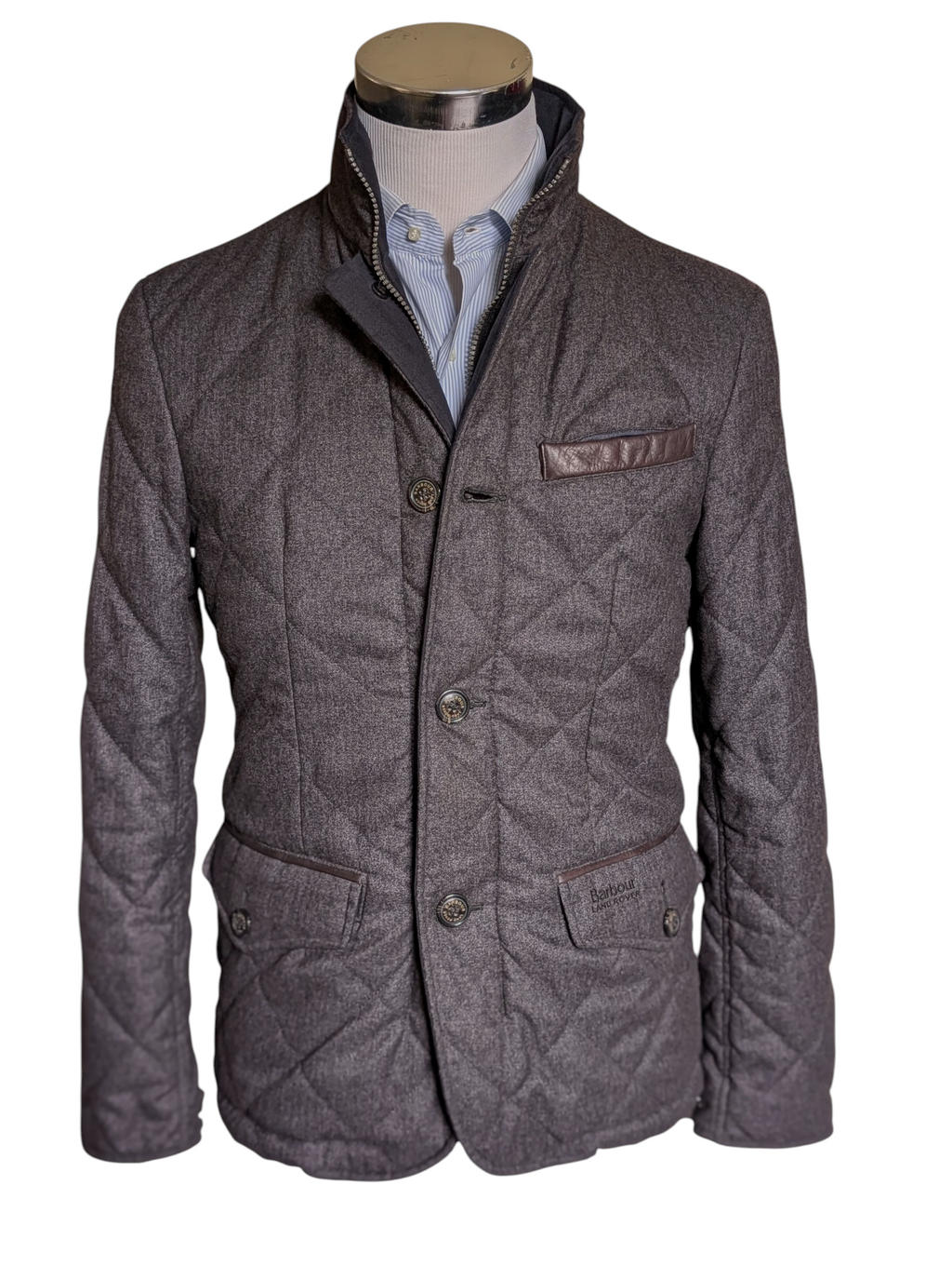 Barbour x Land Rover Ltd Ed. Jacket S Charcoal Filey Quilt Flannel ...