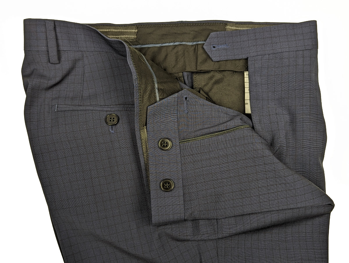 Benjamin Suit Navy Grid Check 2-Button Marzotto Wool – eHABERDASHER