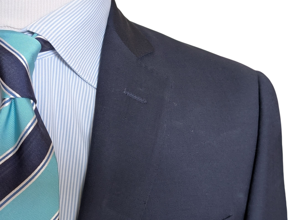 Pal Zileri Lab Suit 40/41R Navy Blue Slim Fit Wool – eHABERDASHER