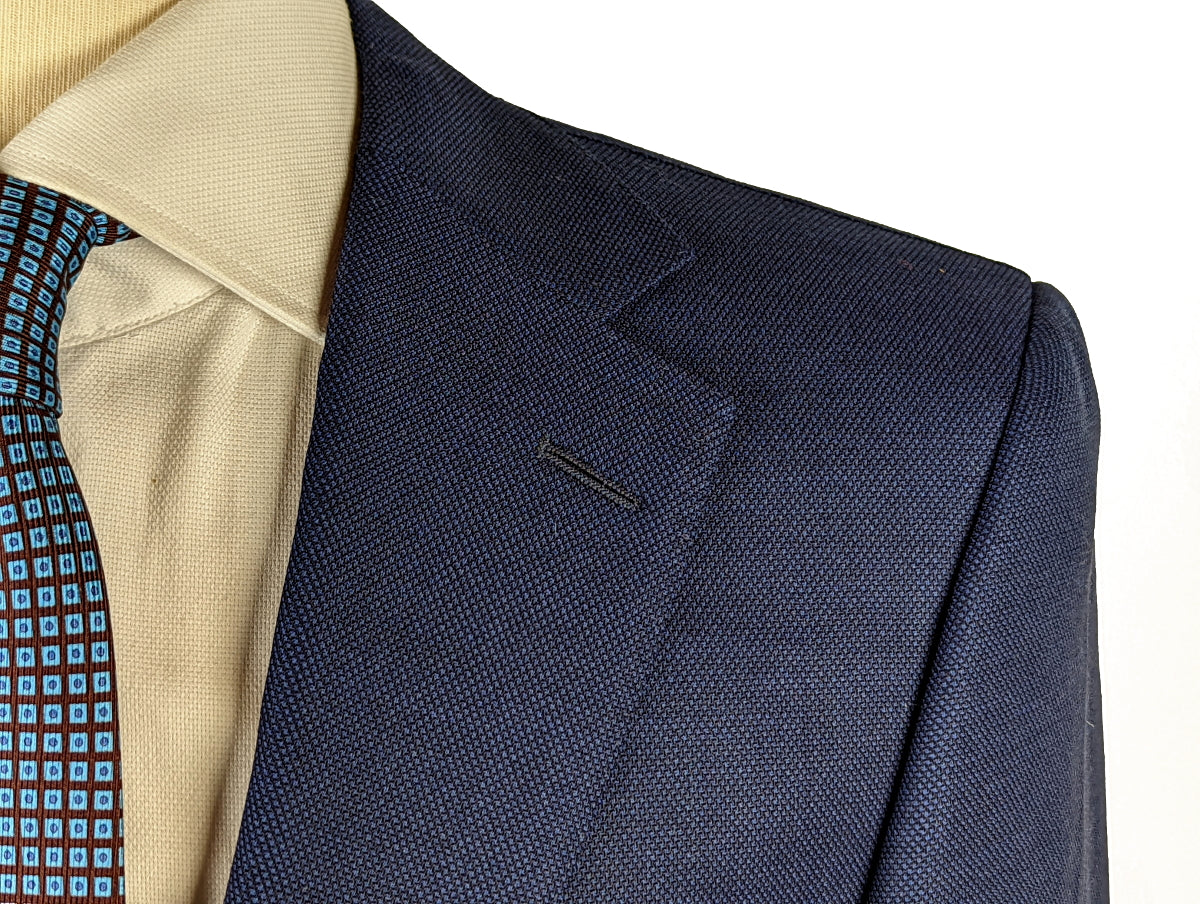 Benjamin Suit Airforce Blue Weave 2-Button Wool – eHABERDASHER