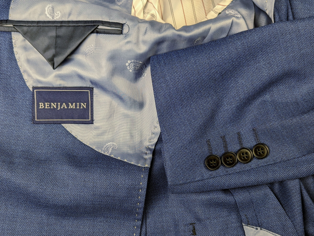 Benjamin 3-in-1 Suit French Blue 2-button Reda Wool – eHABERDASHER