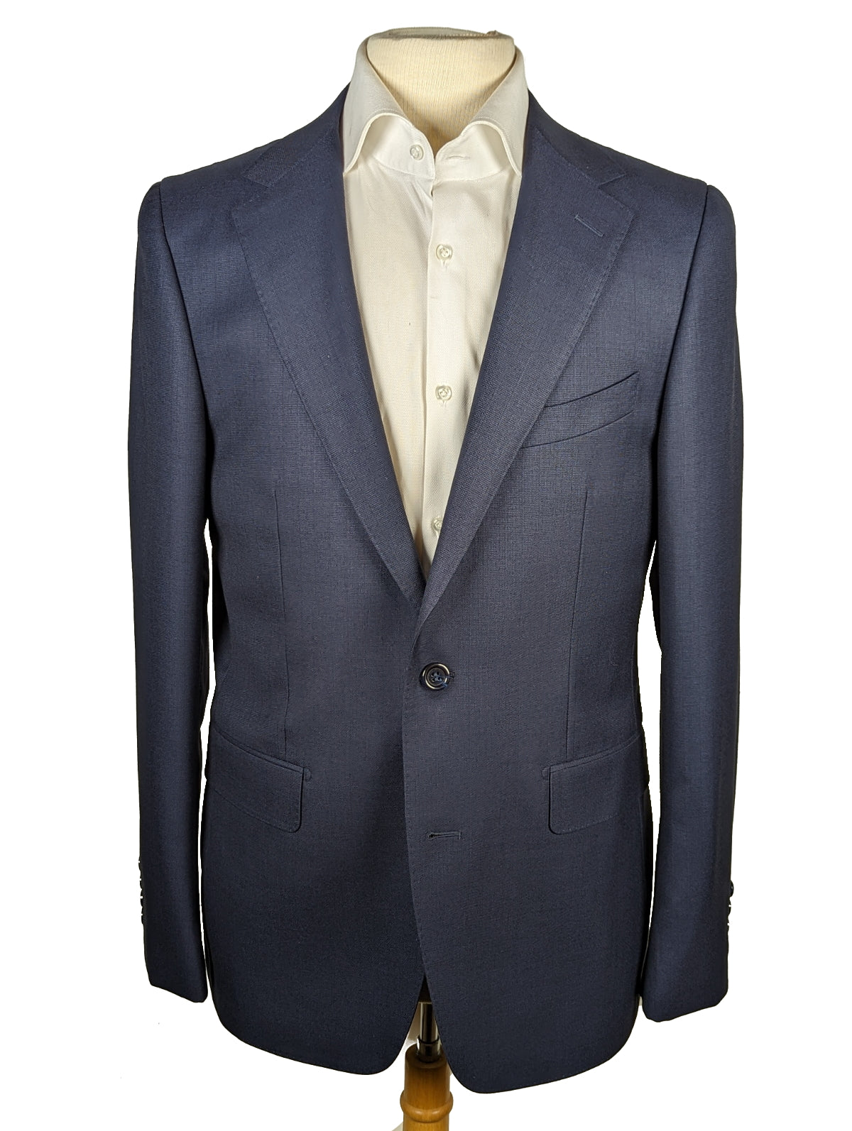 Benjamin Suit Dark Blue 2-Button Loro Piana Wool – eHABERDASHER